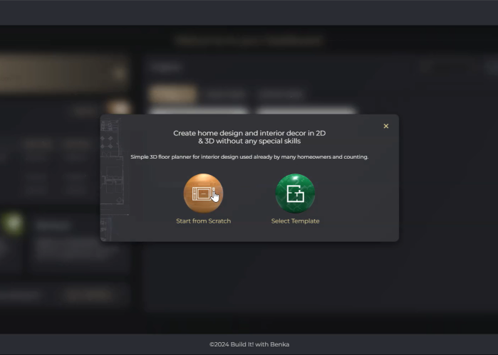 project, create project from template , create project from scratch,